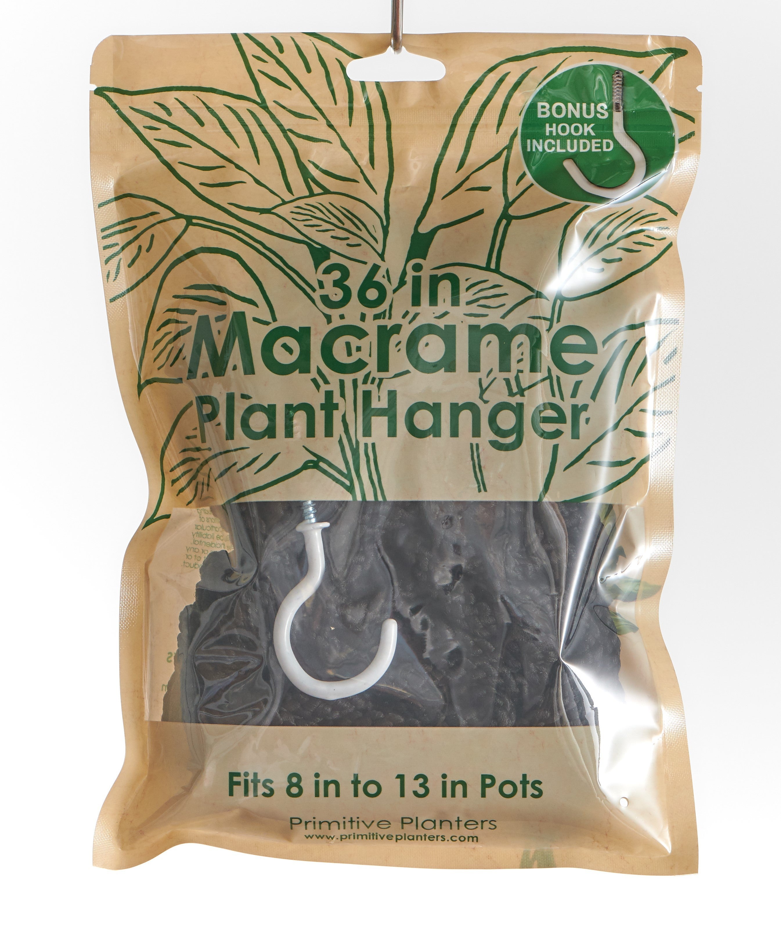 36" Black Macramé Plant Hanger | Frost Farms Garden Center and Landscape
